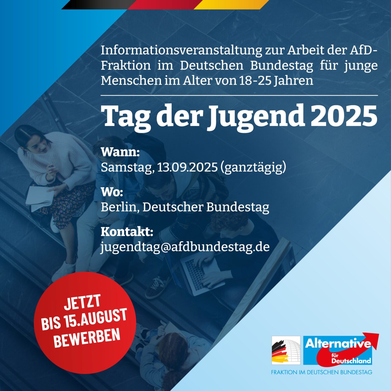 Einladung der AfD-Bundestagsfraktion zum Tag der Jugend 2025 nach ...