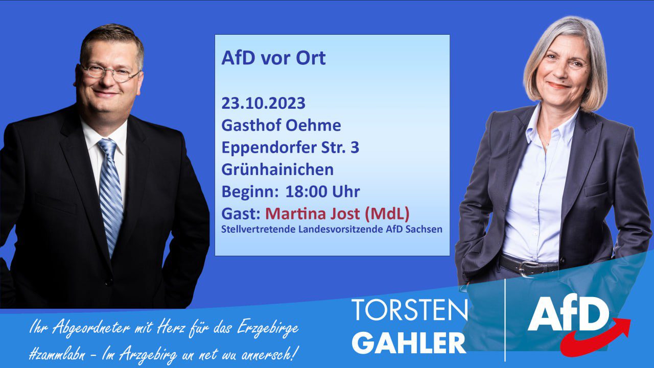 AfD vor Ort in Grünhainichen - AfD Sachsen