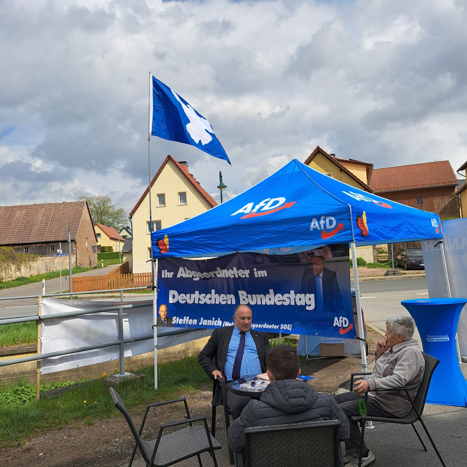 Infostand in Sebnitz - AfD Sachsen