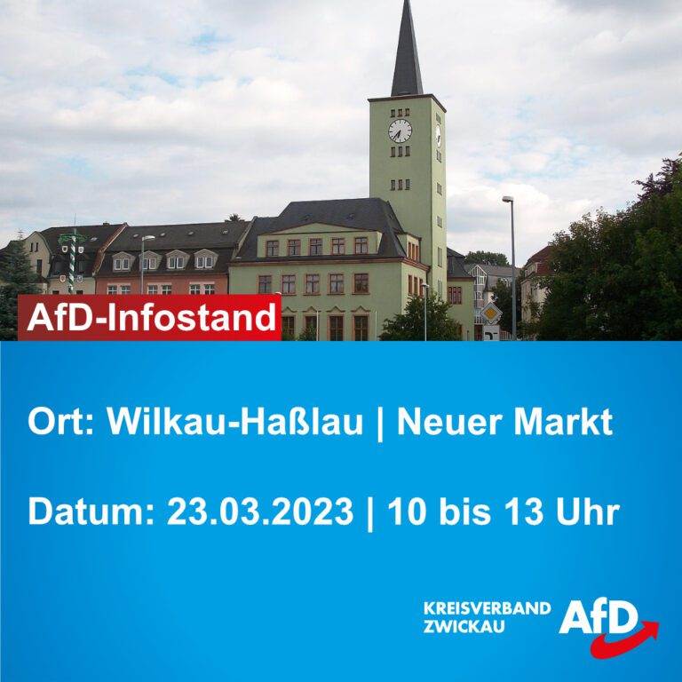 Infostand Wilkau-Haßlau - AfD Sachsen