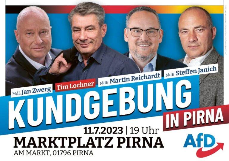 Kundgebung in Pirna - AfD Sachsen